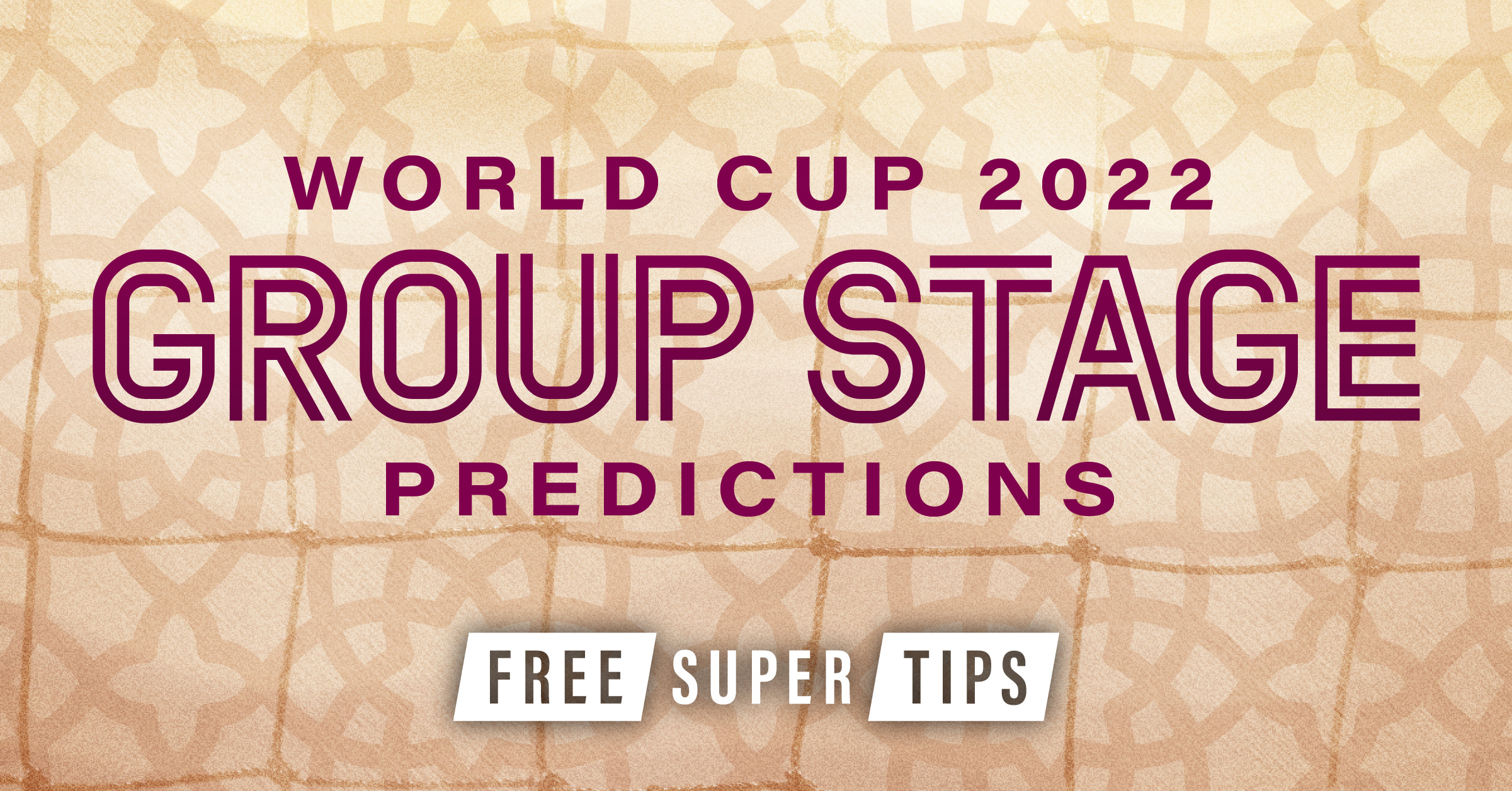 Qatar World Cup 2022 group winners predictions with 132/1 acca! | FST